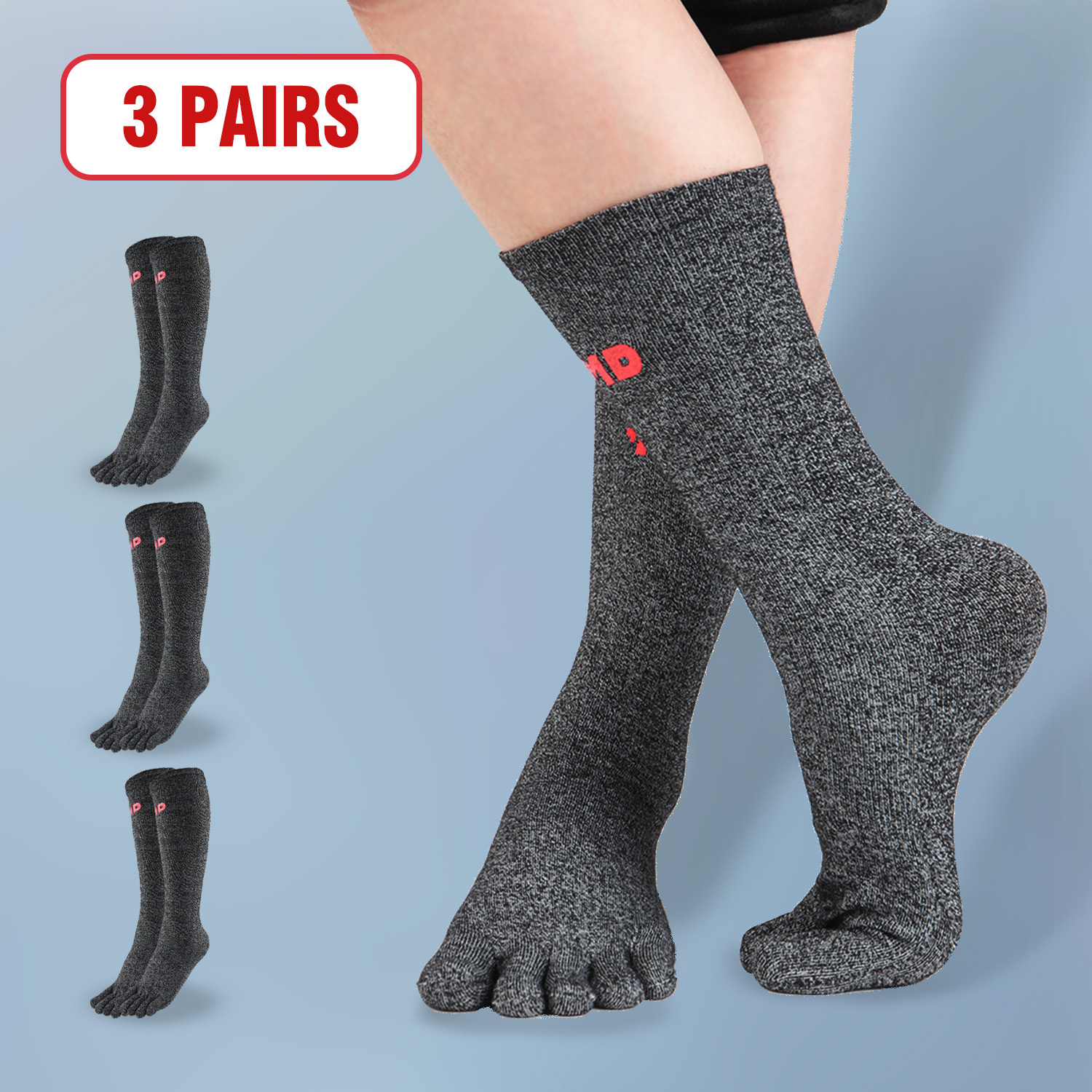 toe socks for running sold on Temu United States