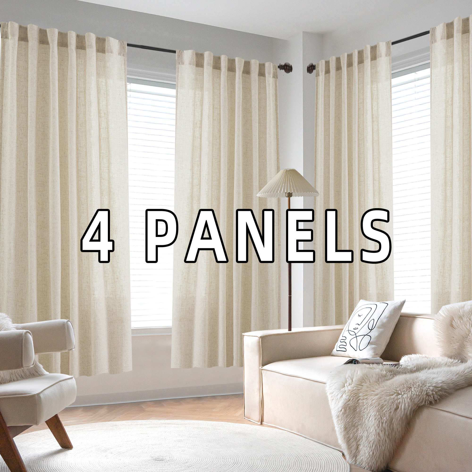 semi sheer curtains sold on Temu United States