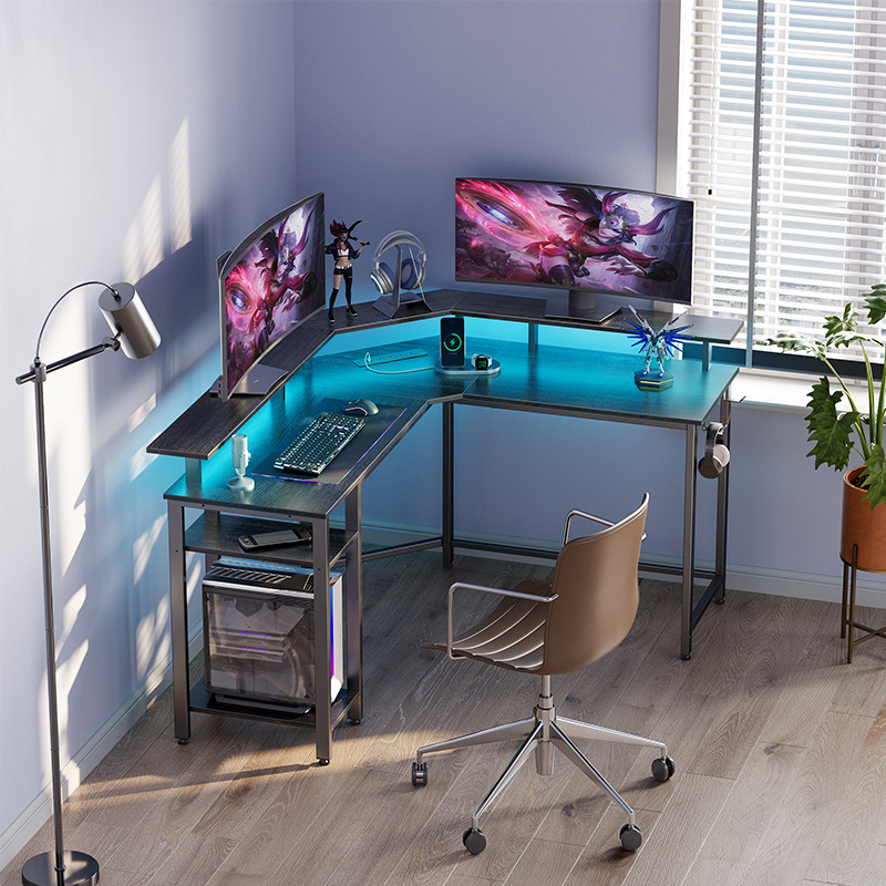l shaped desk sold on Temu United States