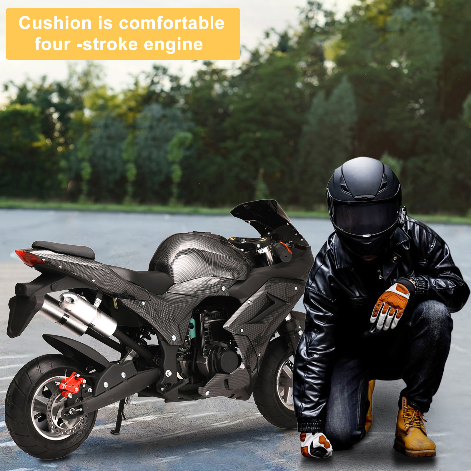 purple motorcycle sold on Temu United States