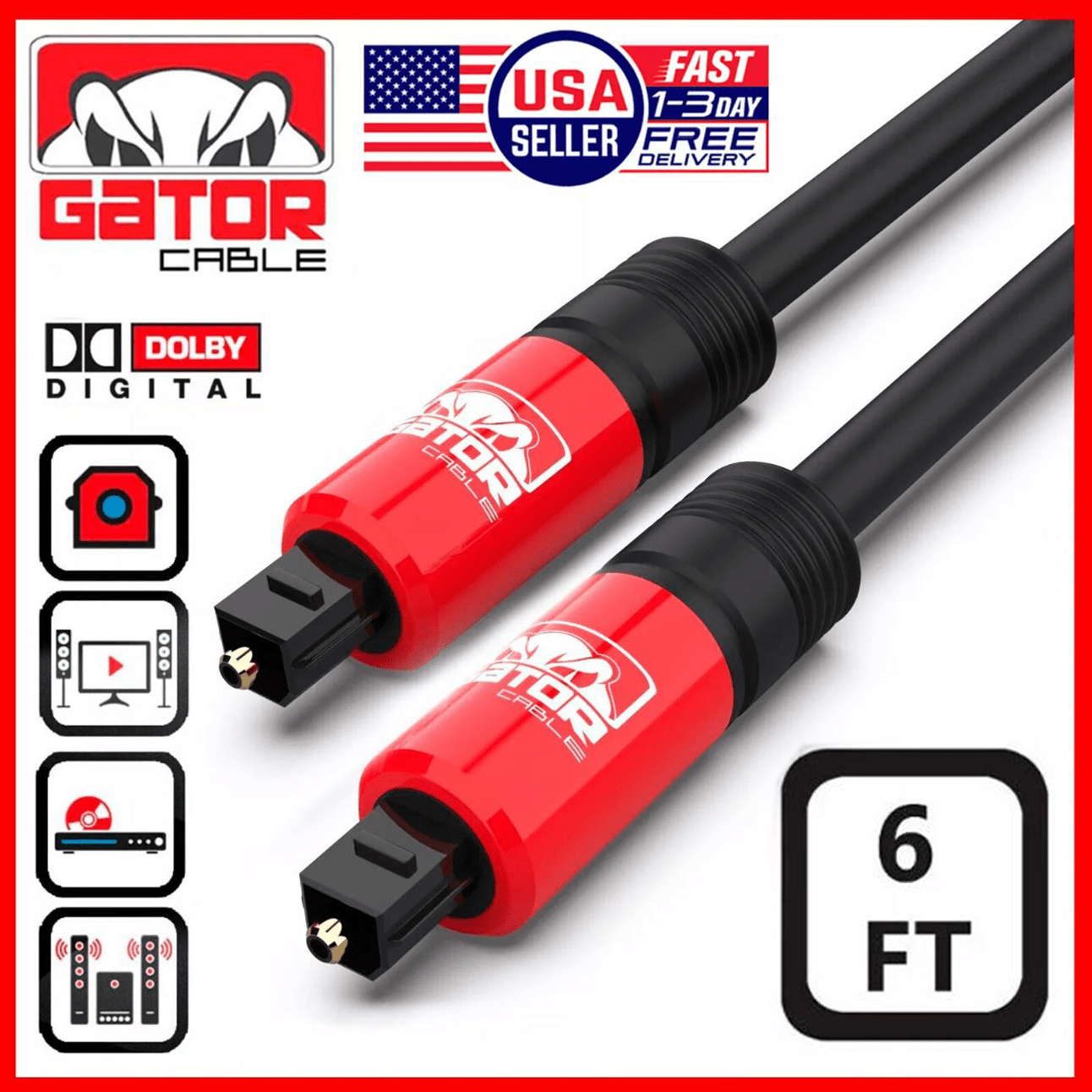 optic audio cable sold on Temu United States