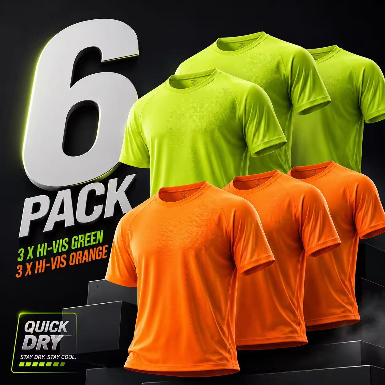 reflective safety shirt sold on Temu United States