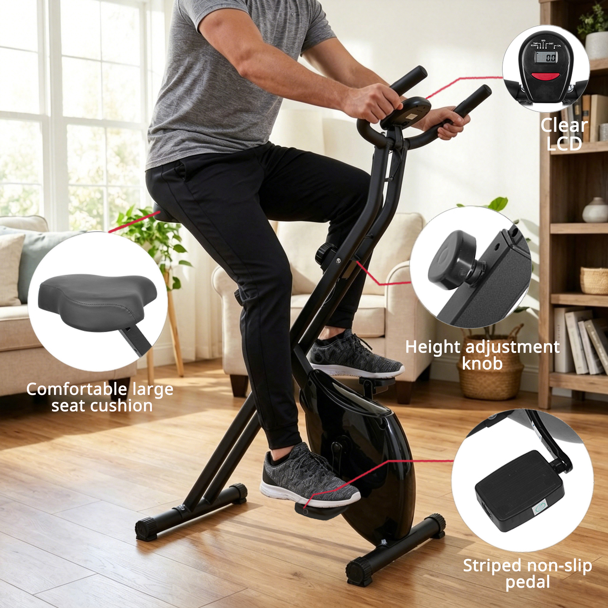 stationary bikes sold on Temu United States