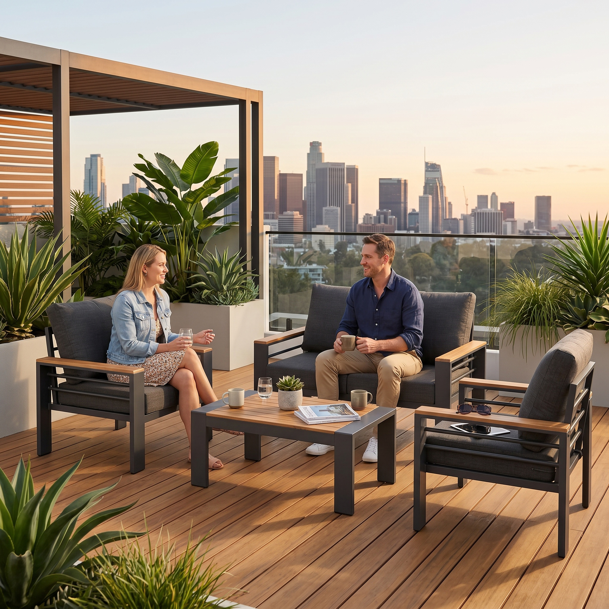 aluminum patio furniture sold on Temu United States