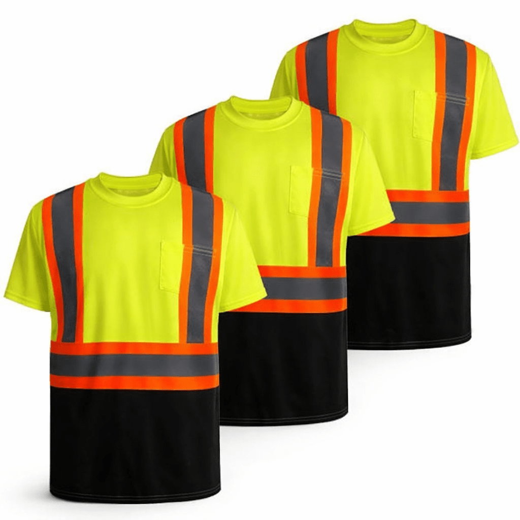 reflective safety shirt sold on Temu United States