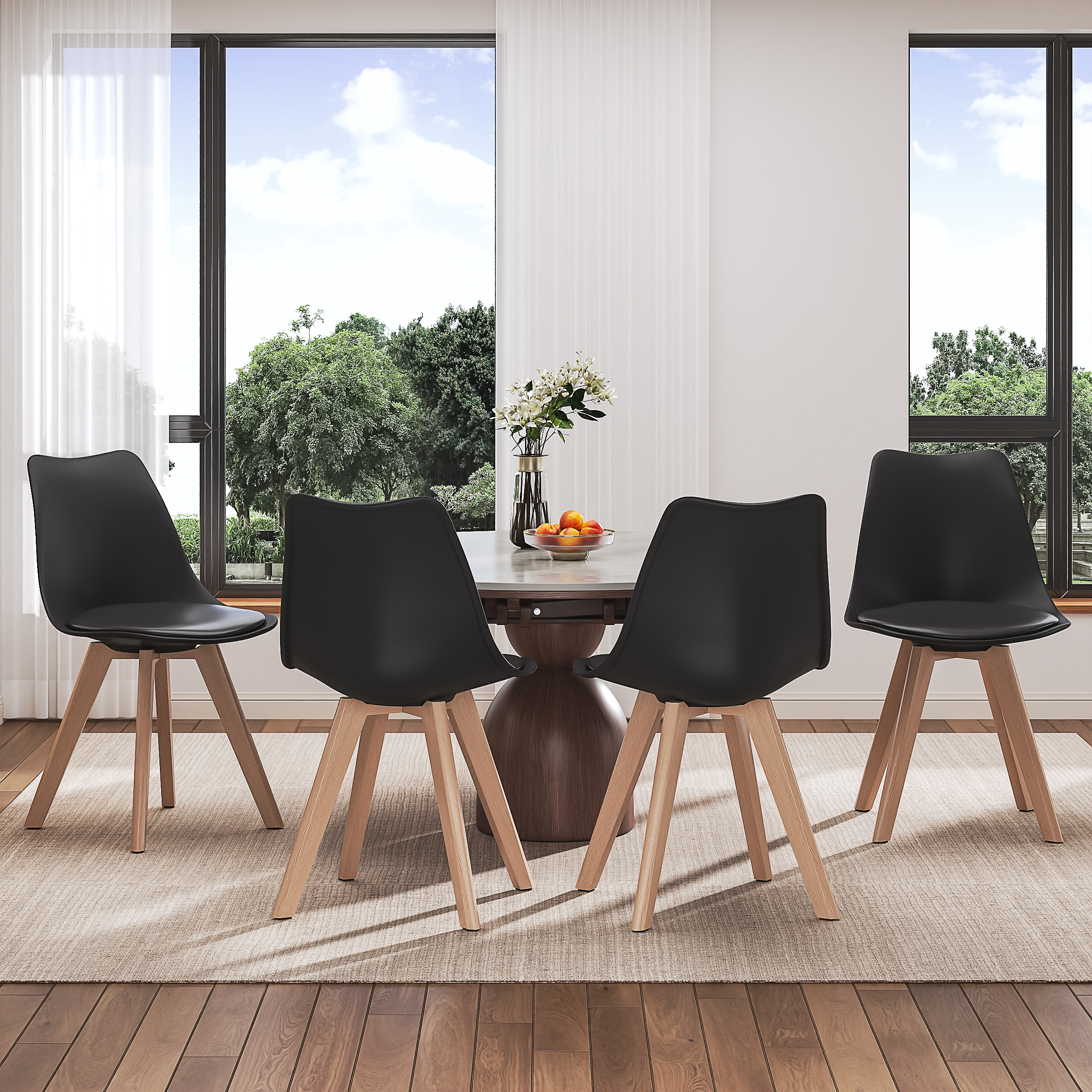 set of 4 dining chairs sold on Temu United States