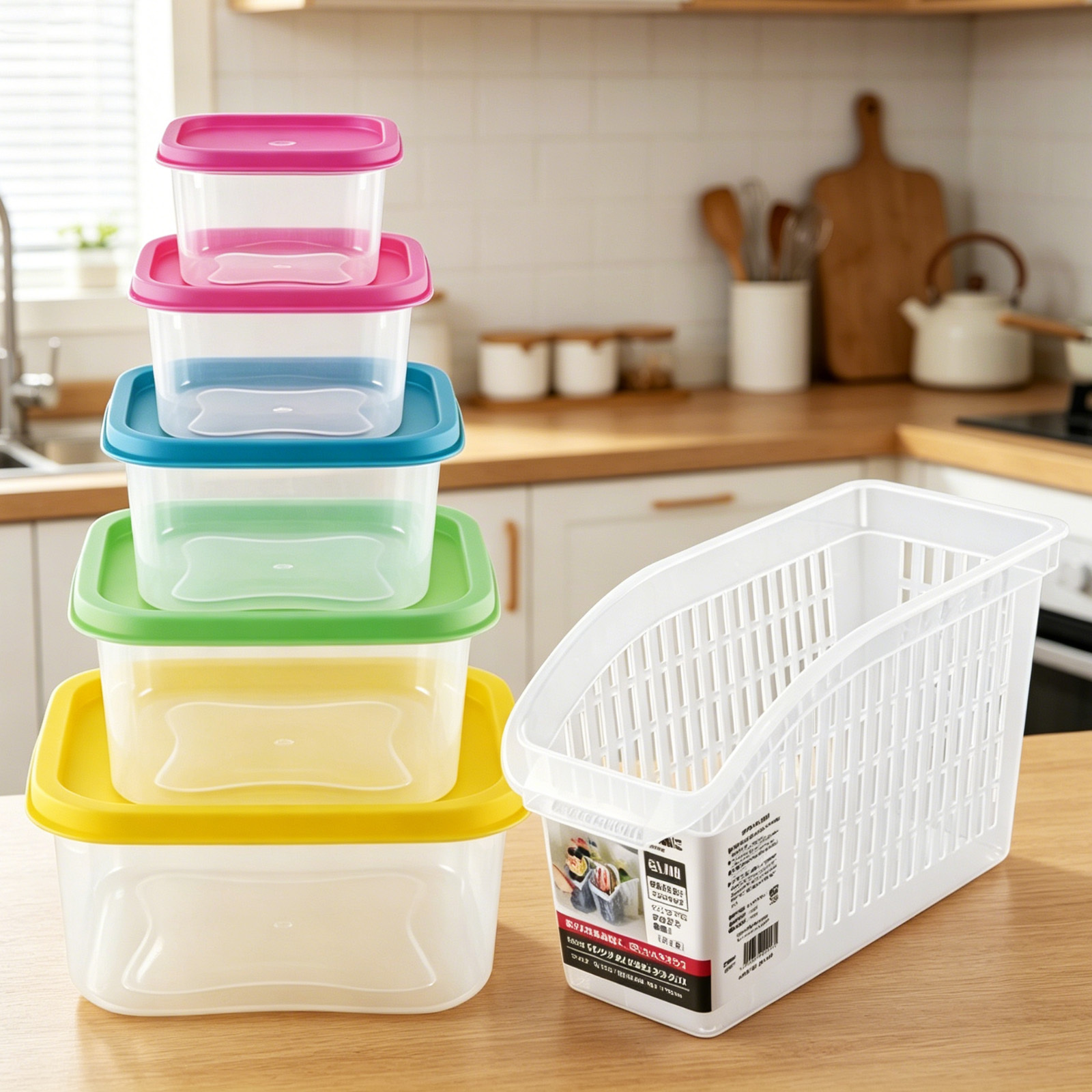 refrigerator organizer containers sold on Temu United States