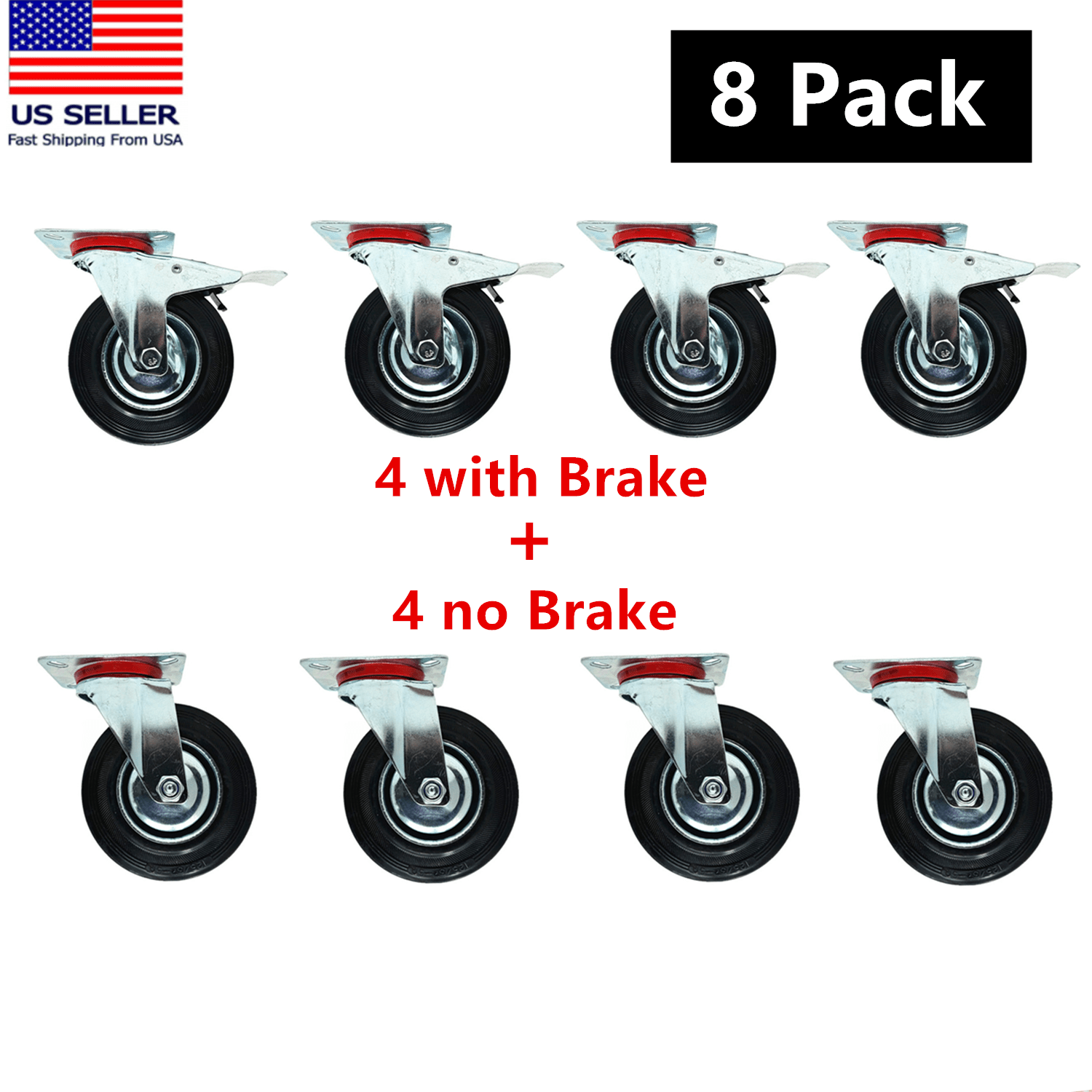 swivel casters sold on Temu United States