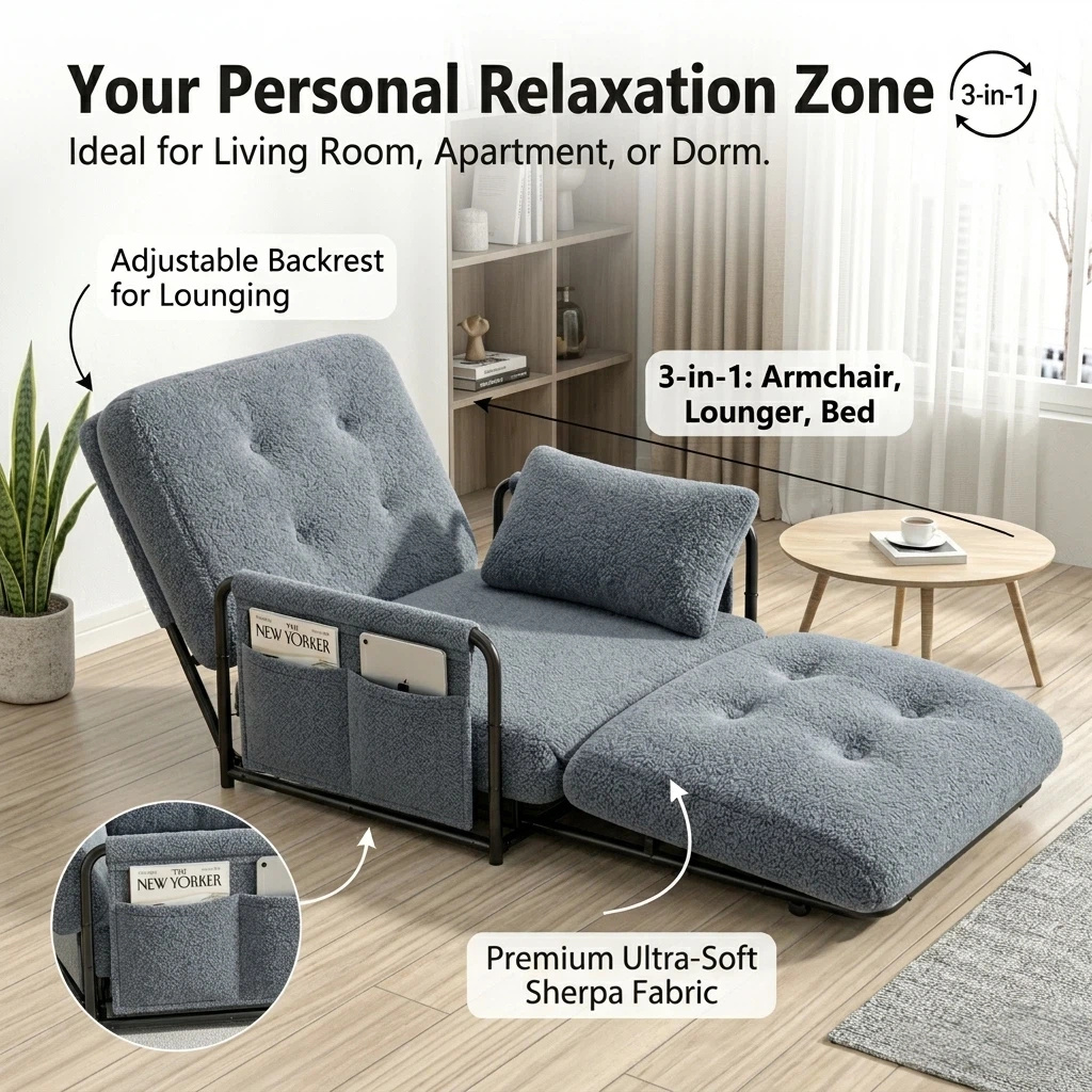 bed chair sold on Temu United States