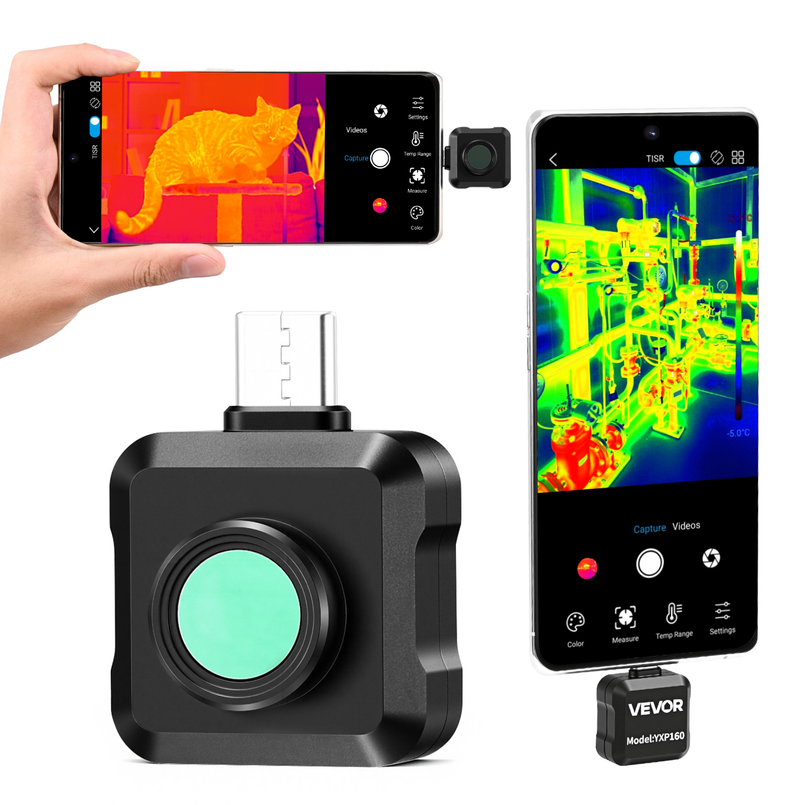 256x192 thermal camera sold on Temu United States