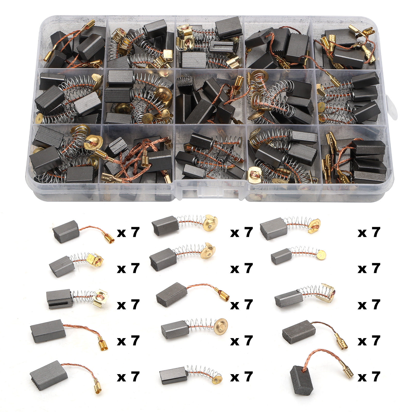 carbon brushes sold on Temu United States