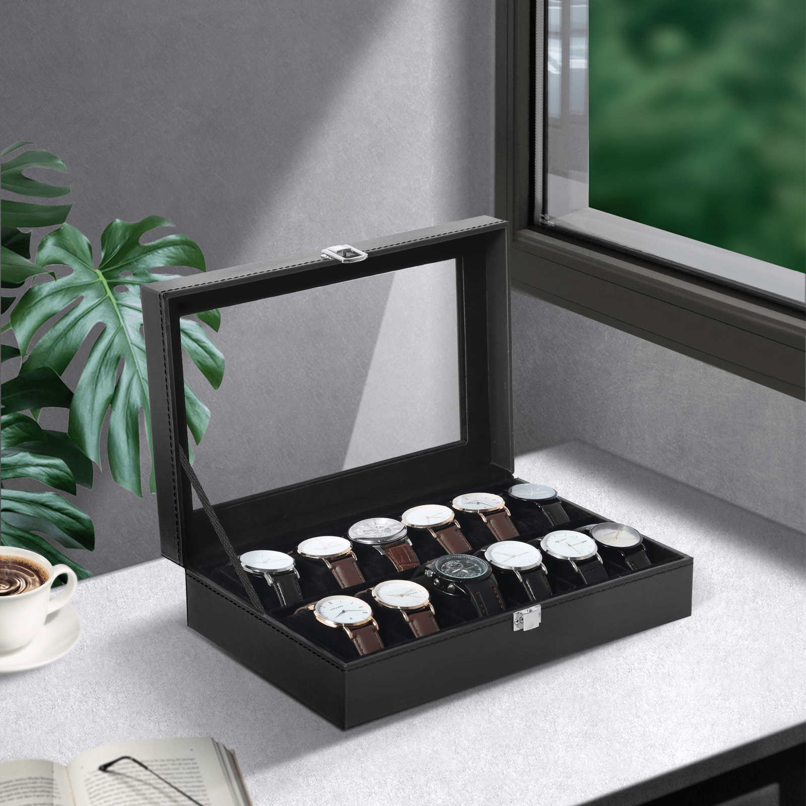 watch display case sold on Temu United States