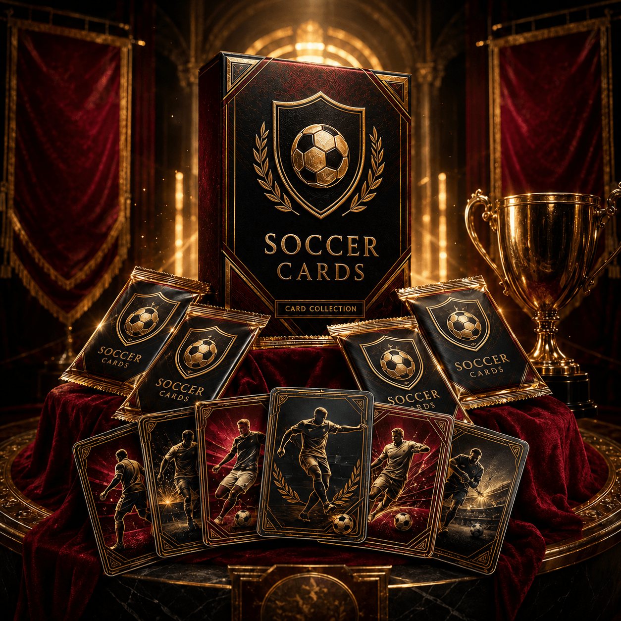 soccer sports cards sold on Temu United States