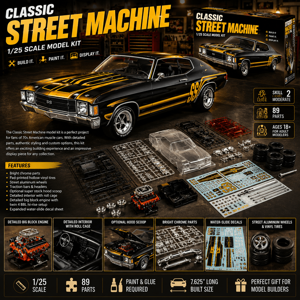 model car kits sold on Temu United States