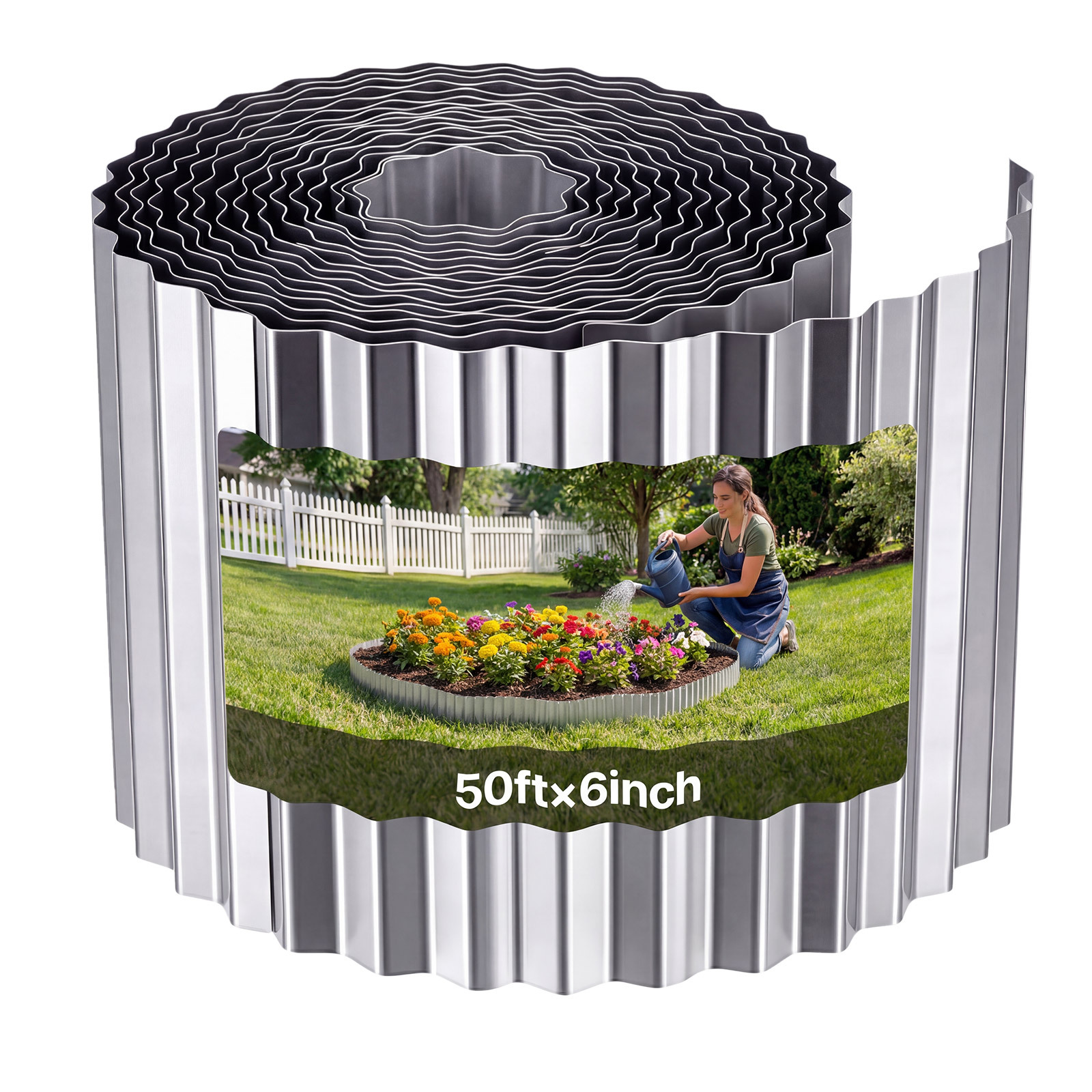 garden metal edging sold on Temu United States