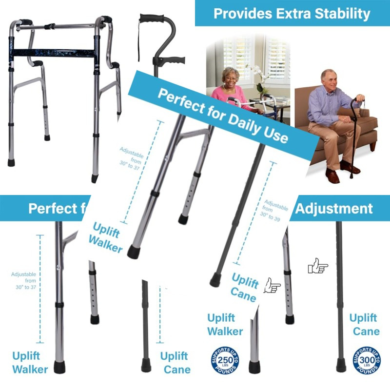 walking cane seat combo sold on Temu United States