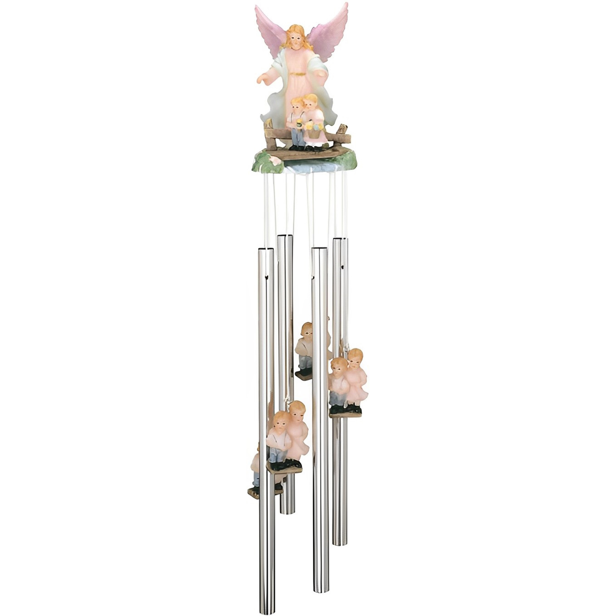 Long Guardian Angel Children Round Chime Statue - Temu