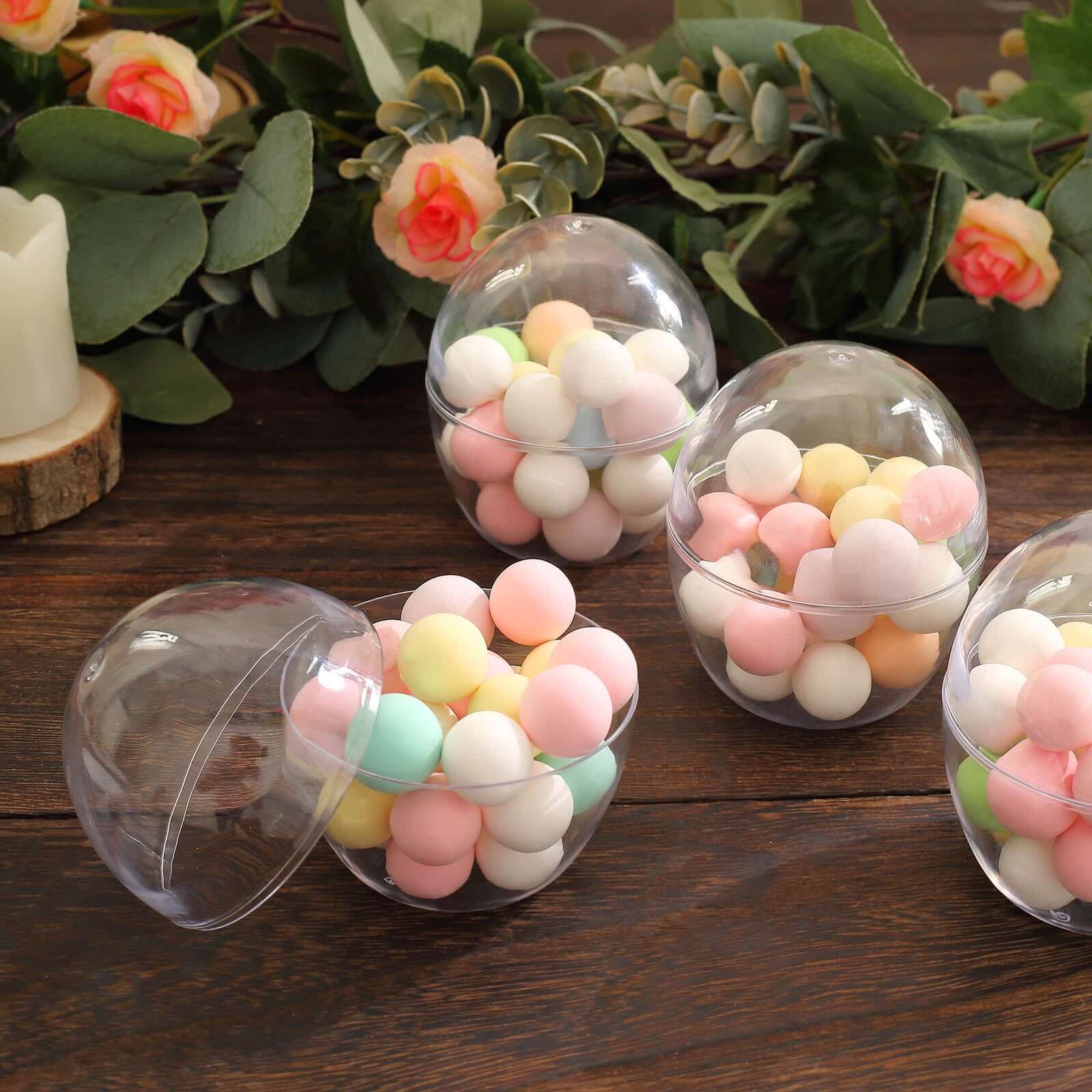 Clear Mini Egg Shaped Plastic Party Favor Cup Containers - Temu