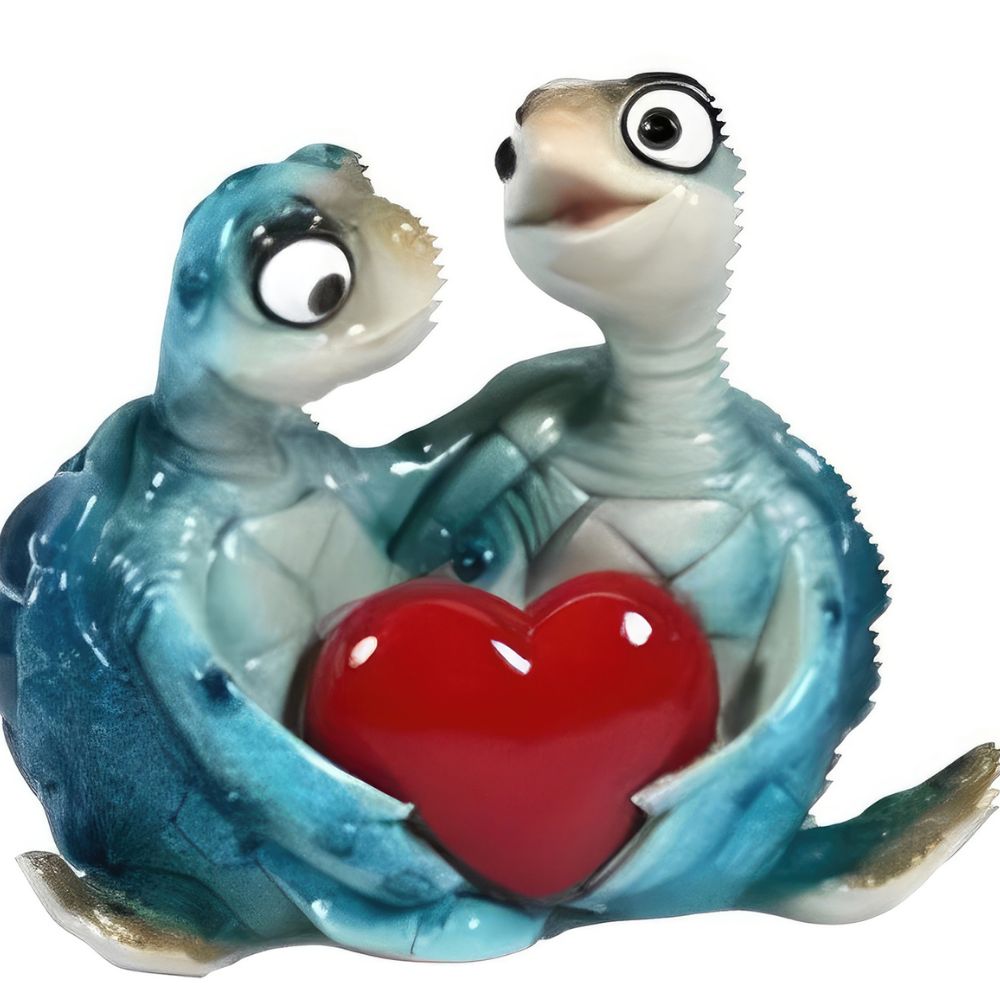 4.5"w Turtle Couple Figurine Statue Sculpture - Temu