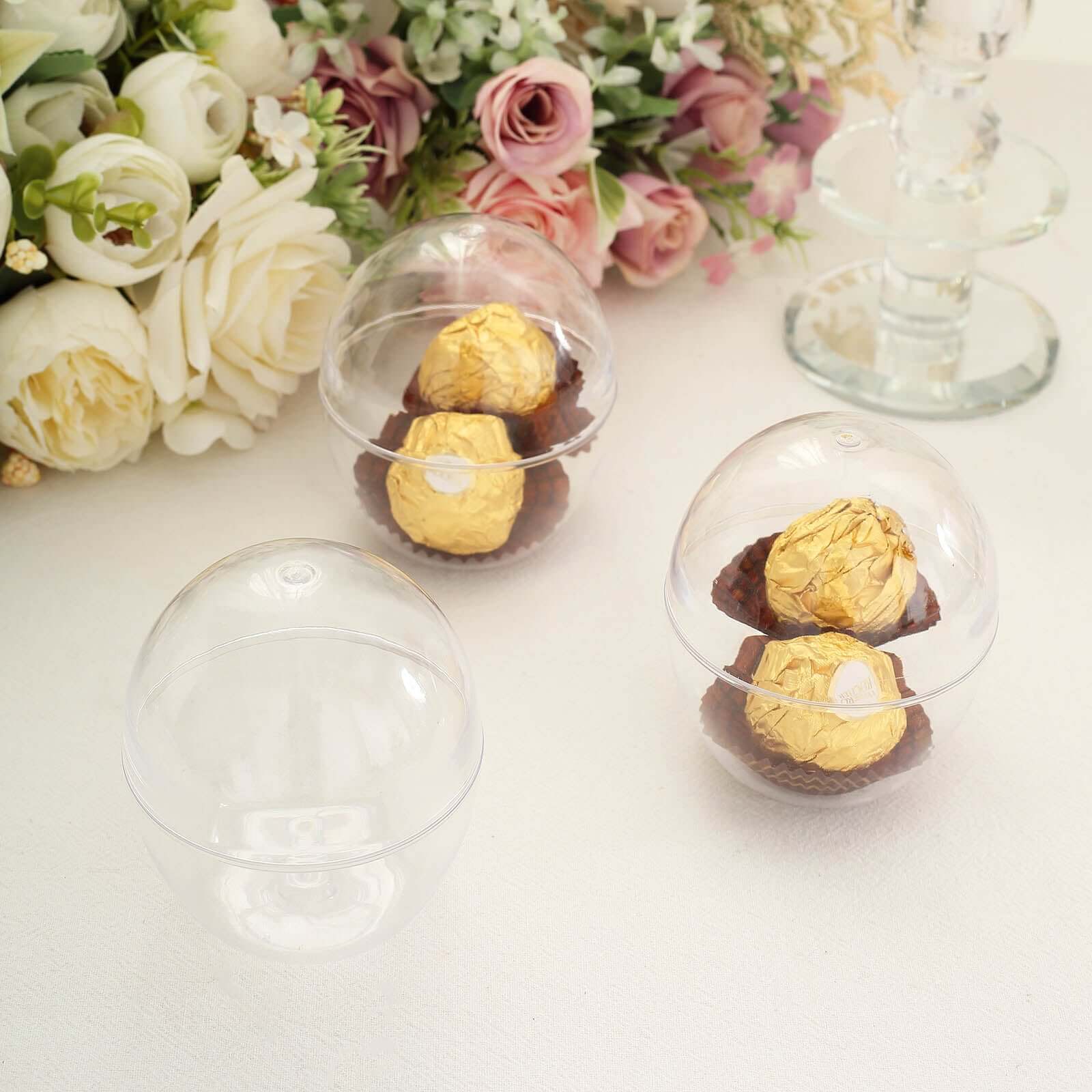 Clear Mini Egg Shaped Plastic Party Favor Cup Containers - Temu