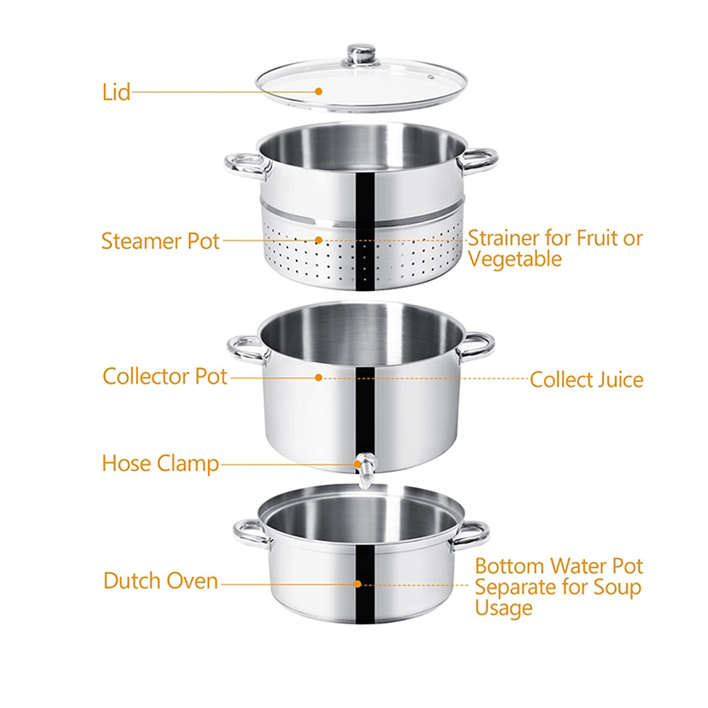 Fruit Steam Juicer Stainless Steel Steamer Vegetables - Temu
