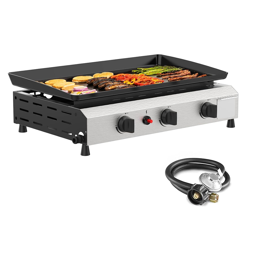 3 Burner Gas Griddle Outdoor Propane Griddle 30000 Btu - Temu