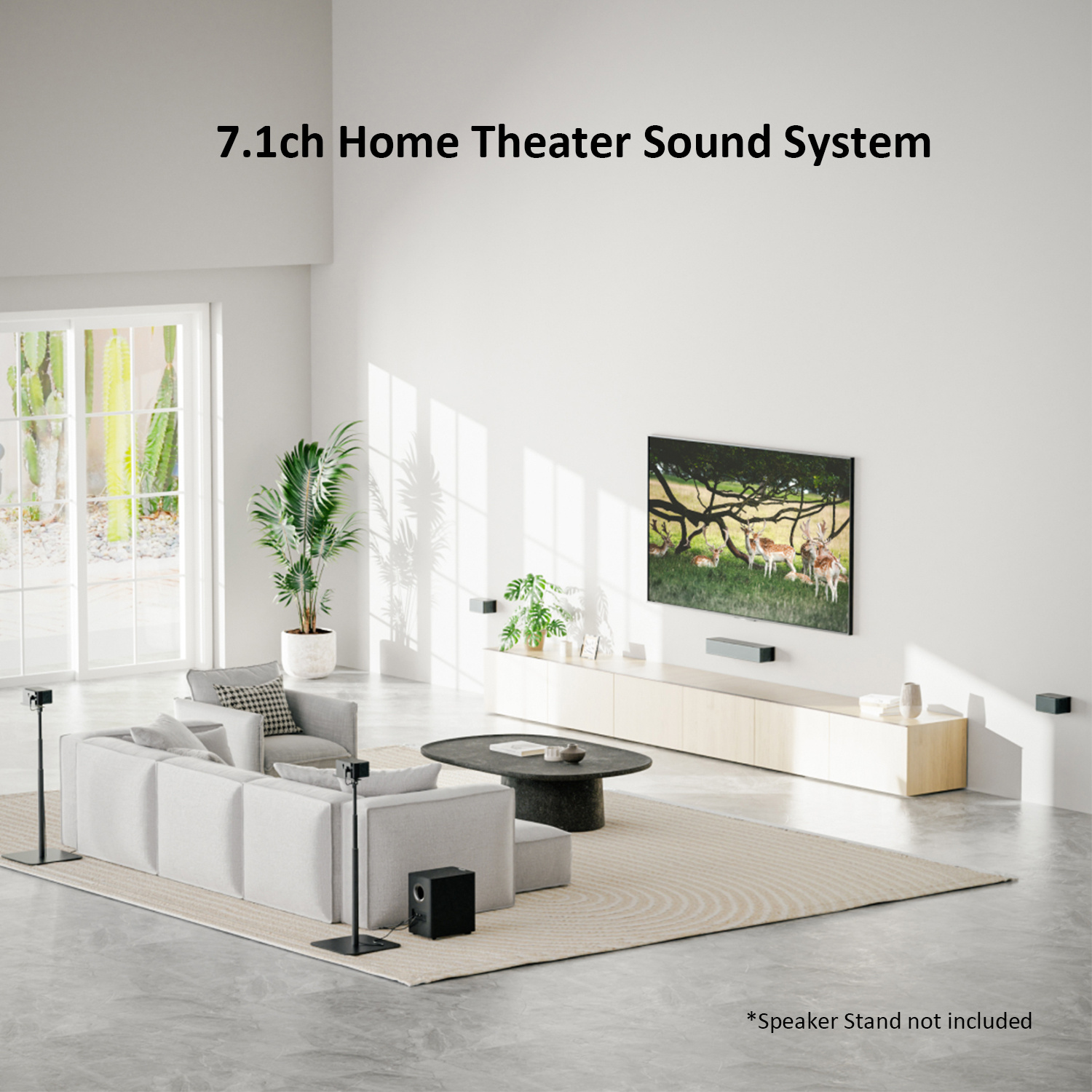 tv surround sound system sold on Temu Canada