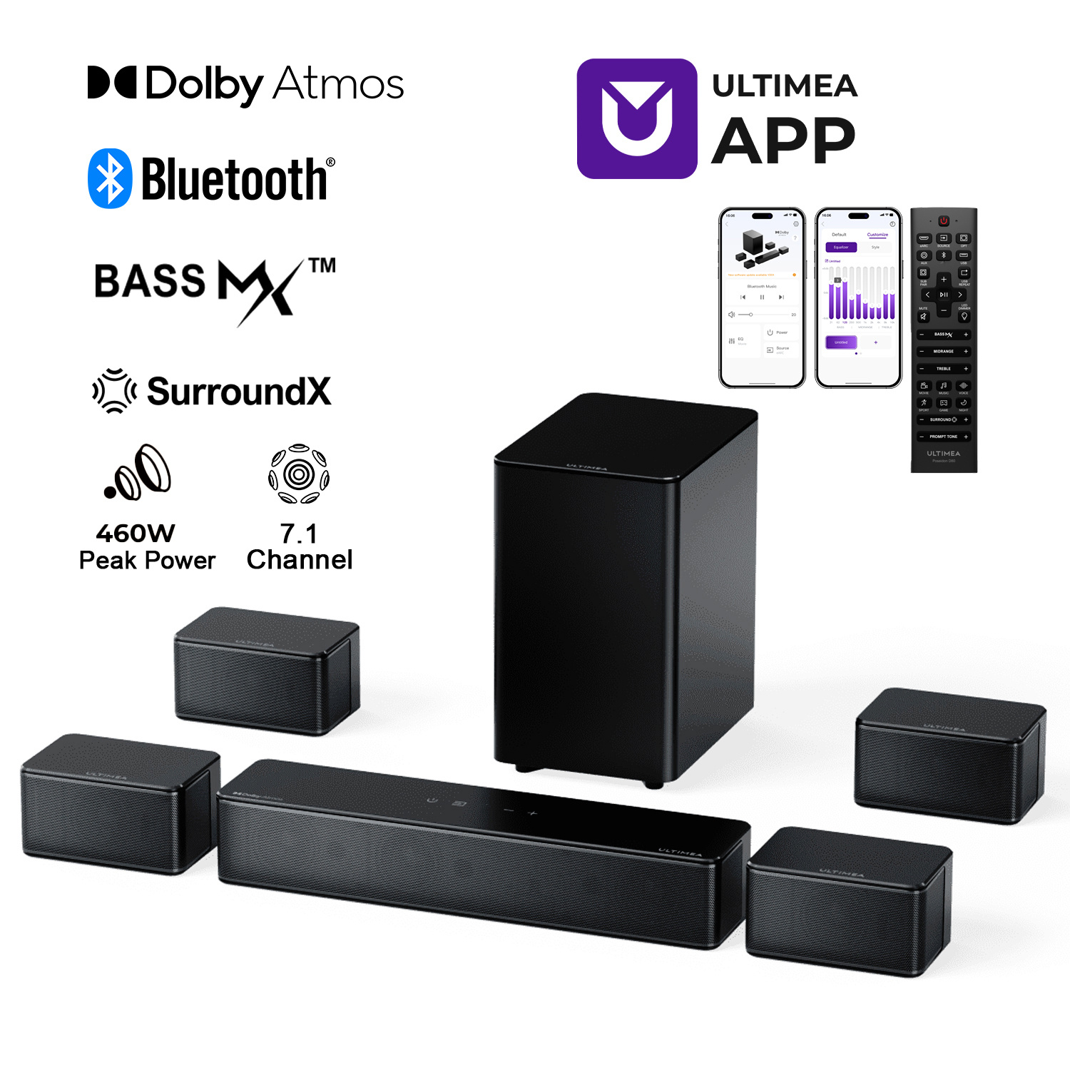 tv surround sound system sold on Temu Canada