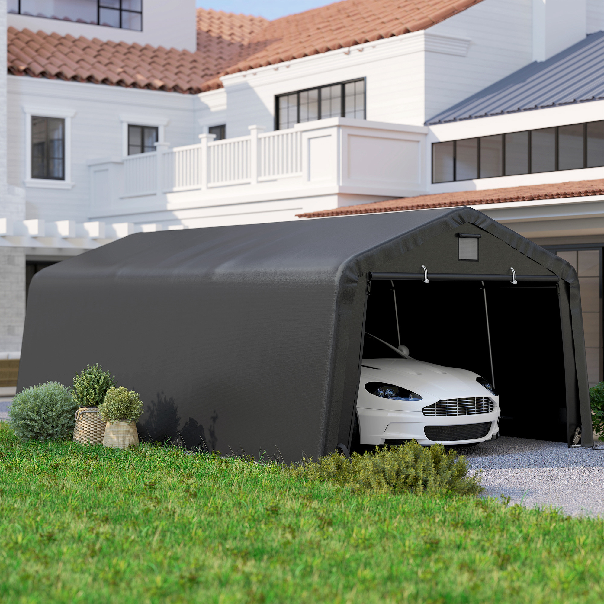 portable garages sold on Temu Canada