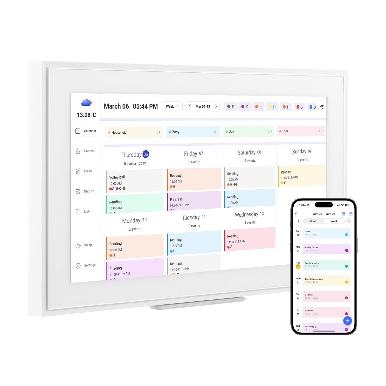digital calendar sold on Temu Australia