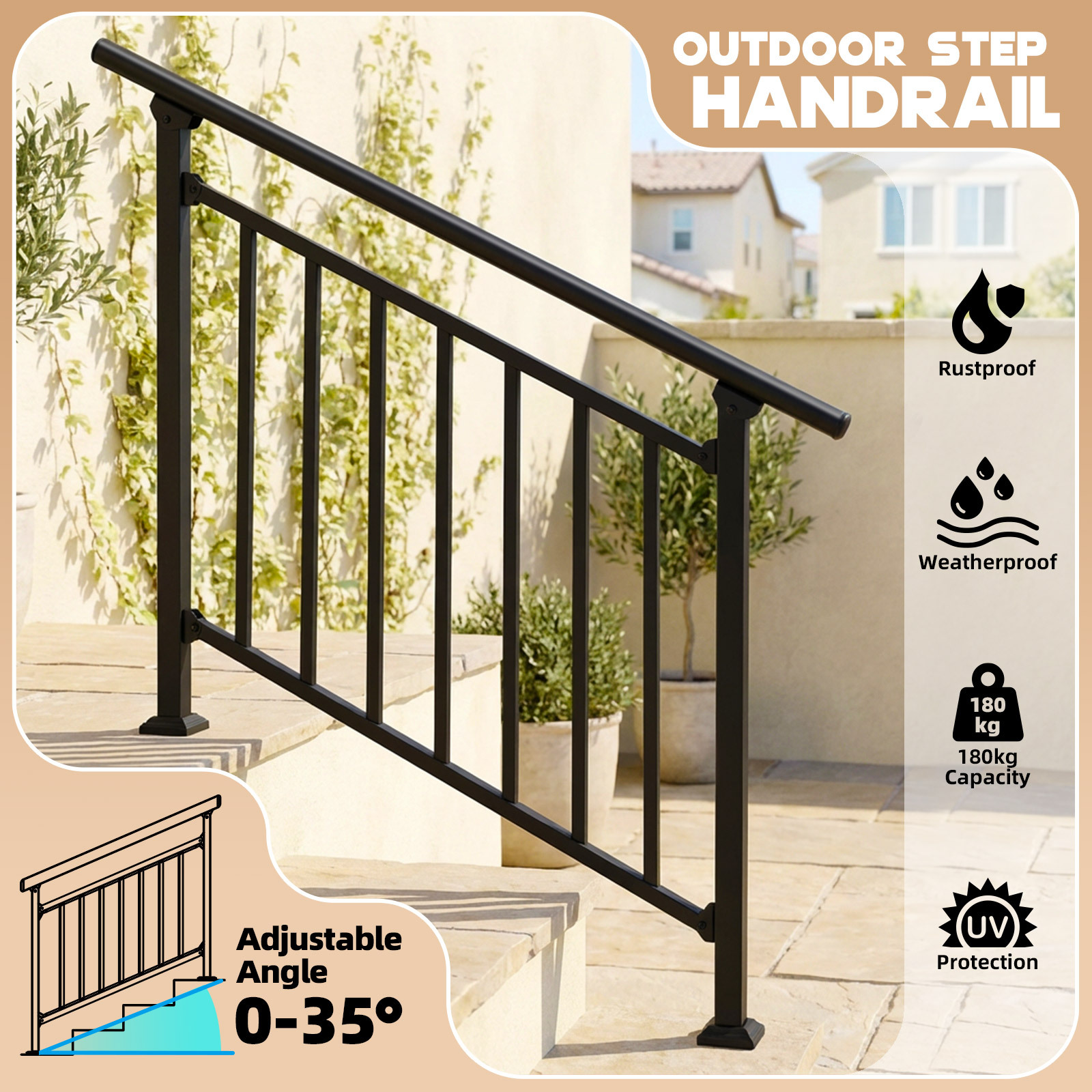 outdoor handrails sold on Temu Australia