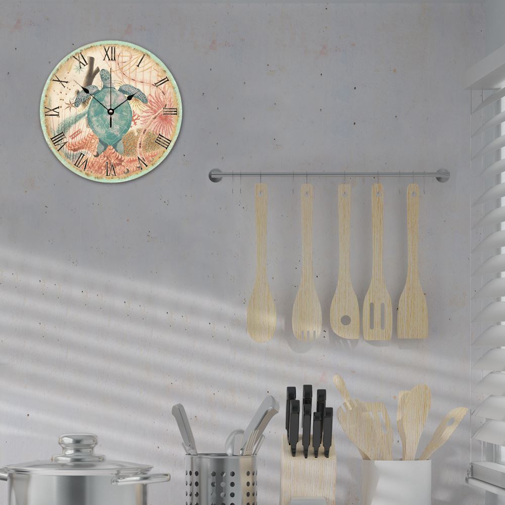 Vintage Wall Clock Beach Decor Coastal Wall Clocks Nautical - Temu