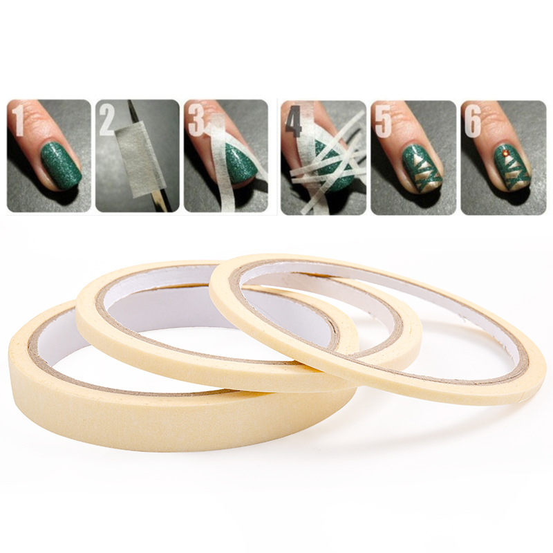 Soft Manicure Nail Art Tips Guide Tapes Striping Line - Temu Australia