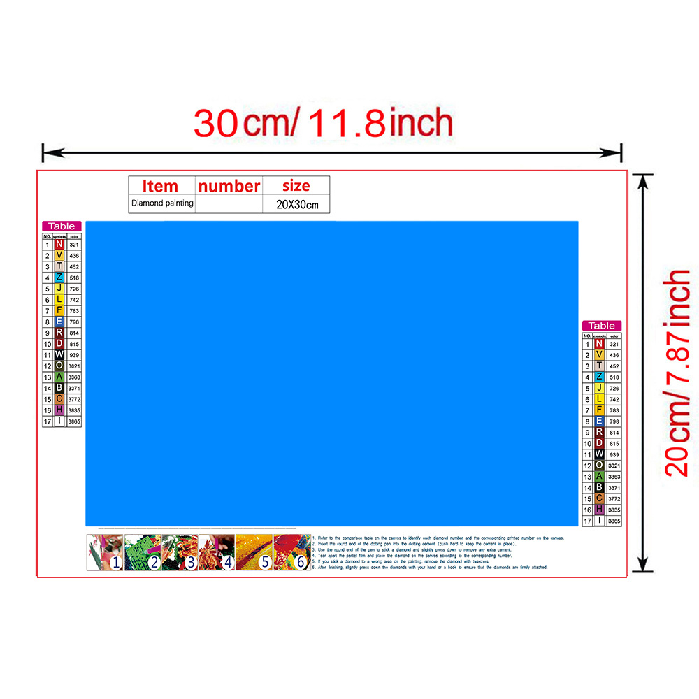 1pc 20 30cm 7 87 11 81inch Diy Rhinestones Painting Seaside Lighthouse ...