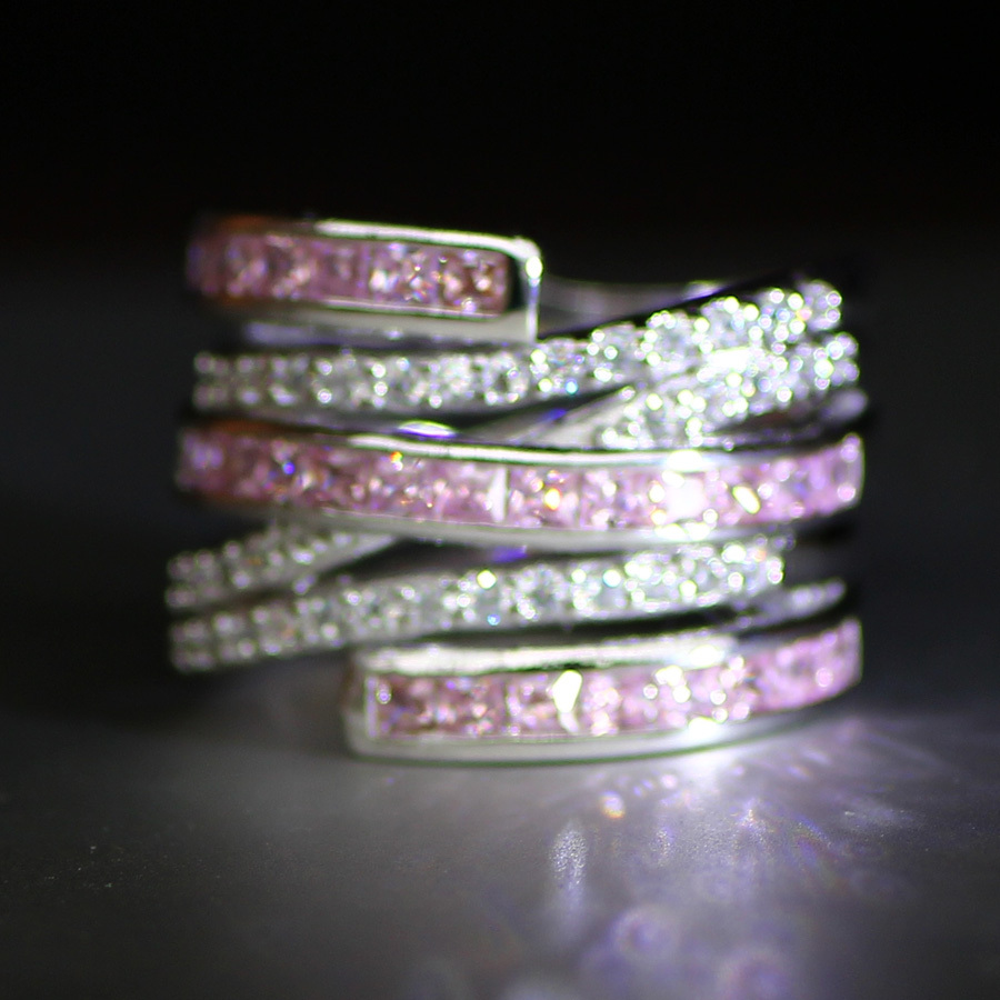 Luxury Zircon Stackable Ring Delicate Jewelry - Temu United Kingdom