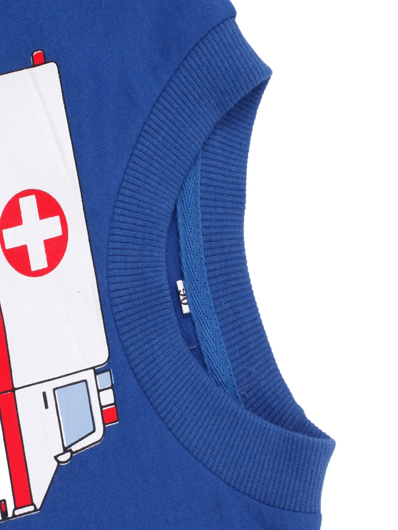 Boys Ambulance Fire Truck Police Car Round Neck Long Sleeve - Temu