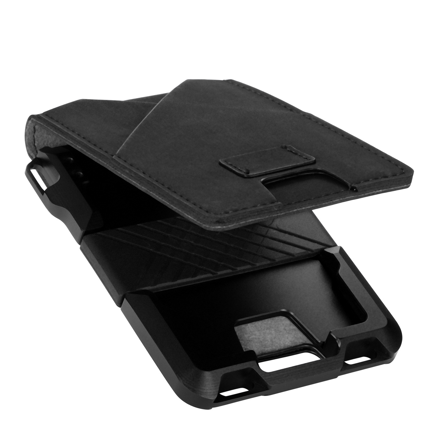 Leather Sub Rfid Aluminum Alloy Wallet Multifunctional Outdoor Edc Tool ...