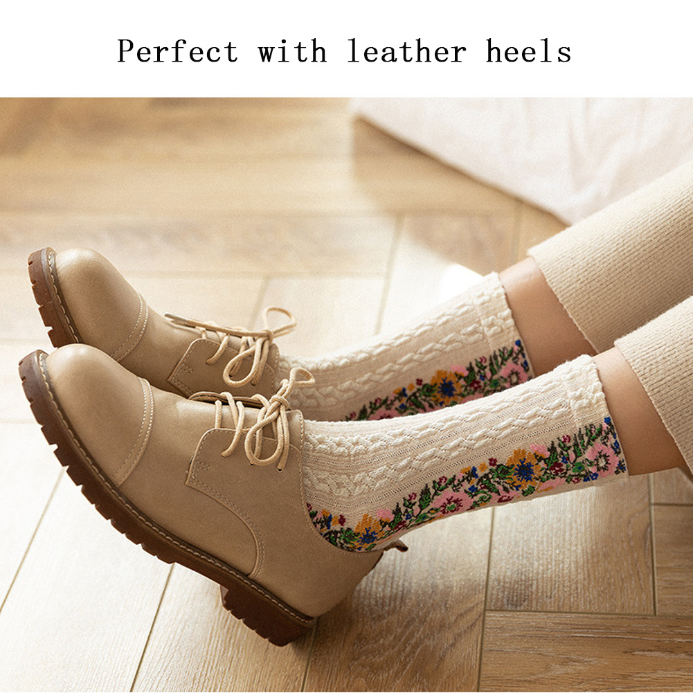Women's Ethnic Embroidered Socks - Temu