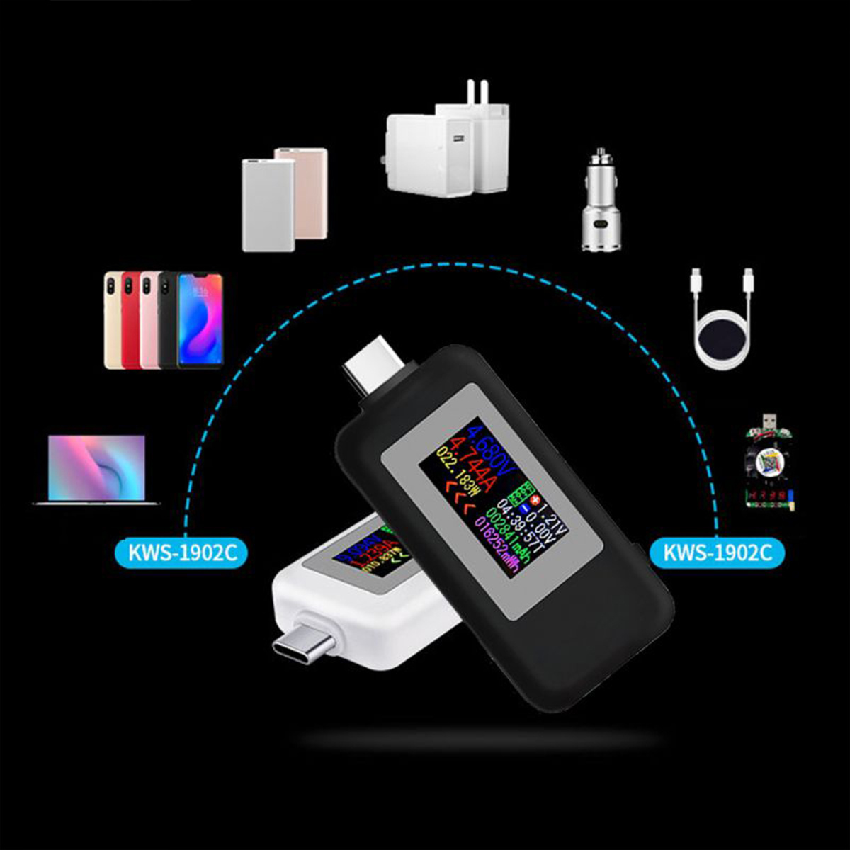 Type Display Usb Type C Tester Ac Meter Current Temu