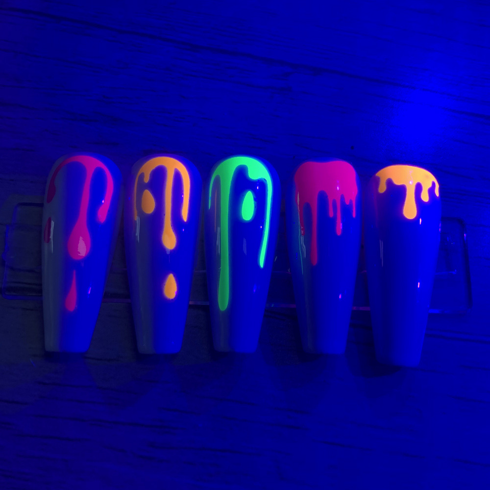 Halloween Fluoreszierende Nagelaufkleber Maniküre - Temu Switzerland