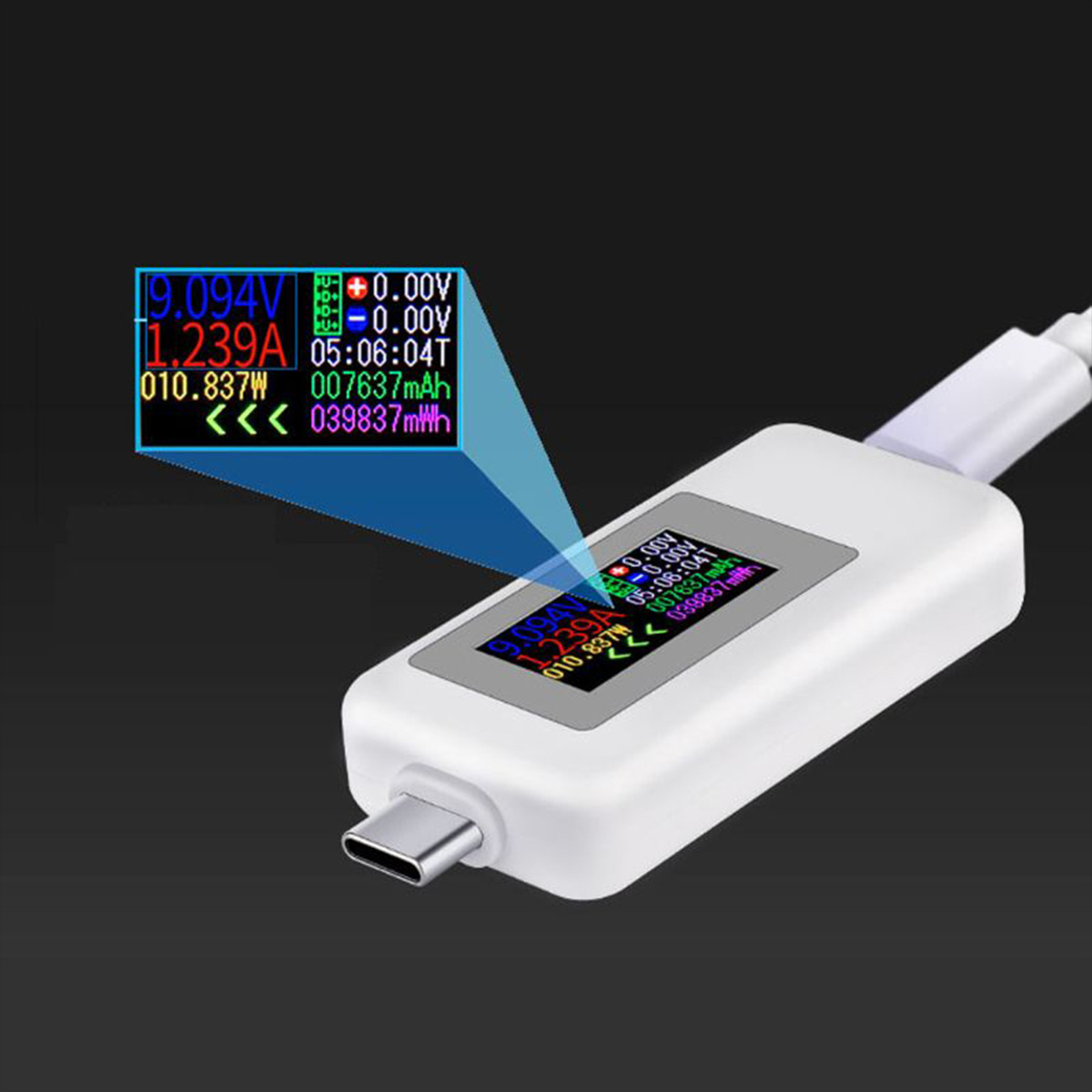 type display usb type c tester ac meter current - Temu
