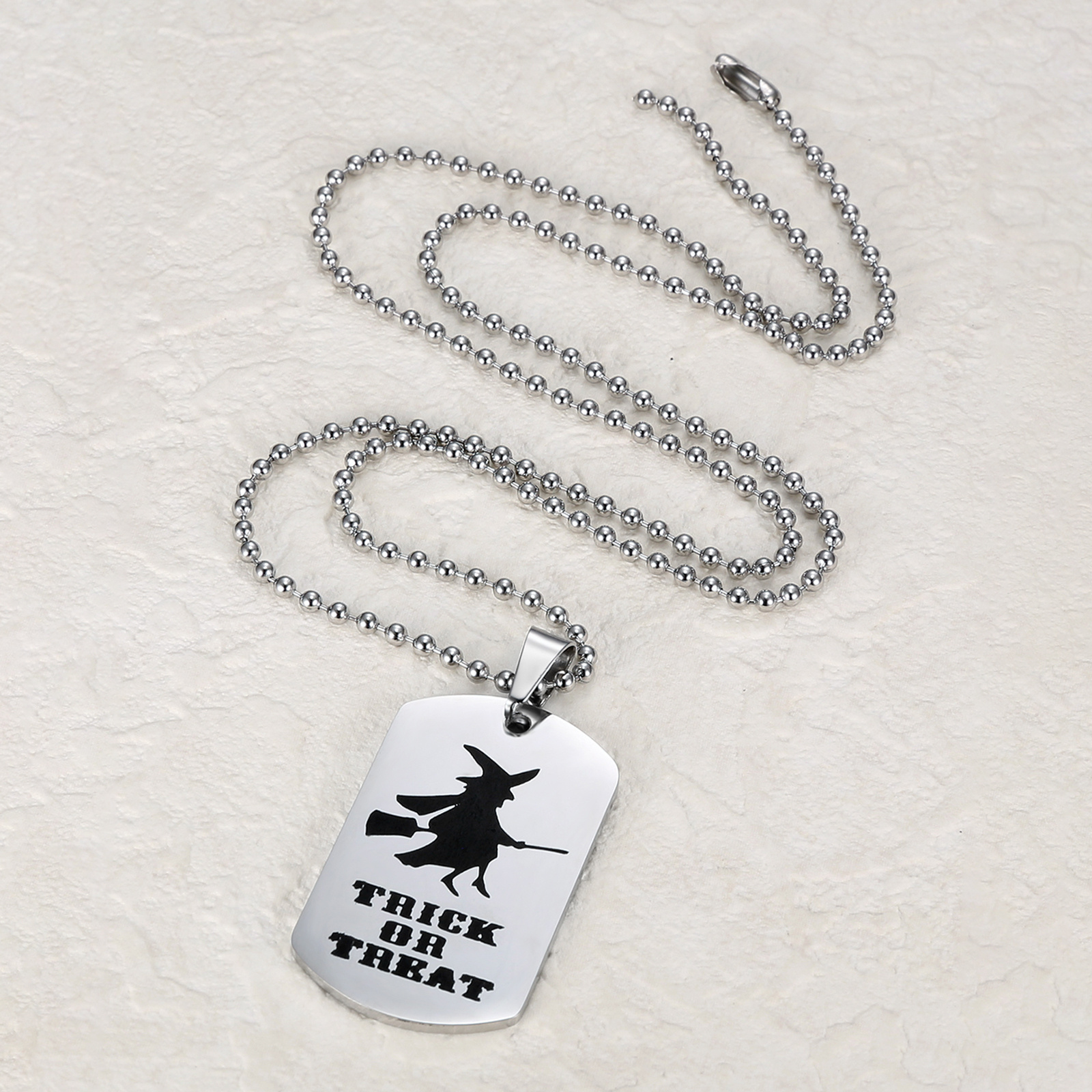 Halloween Witch Pattern Pendant - Temu