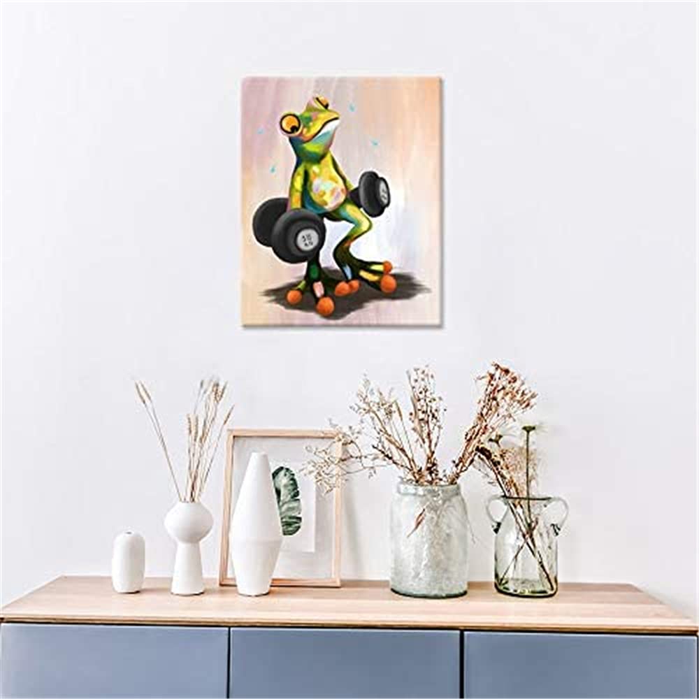 adorable weightlifting frog perfect living room - Temu