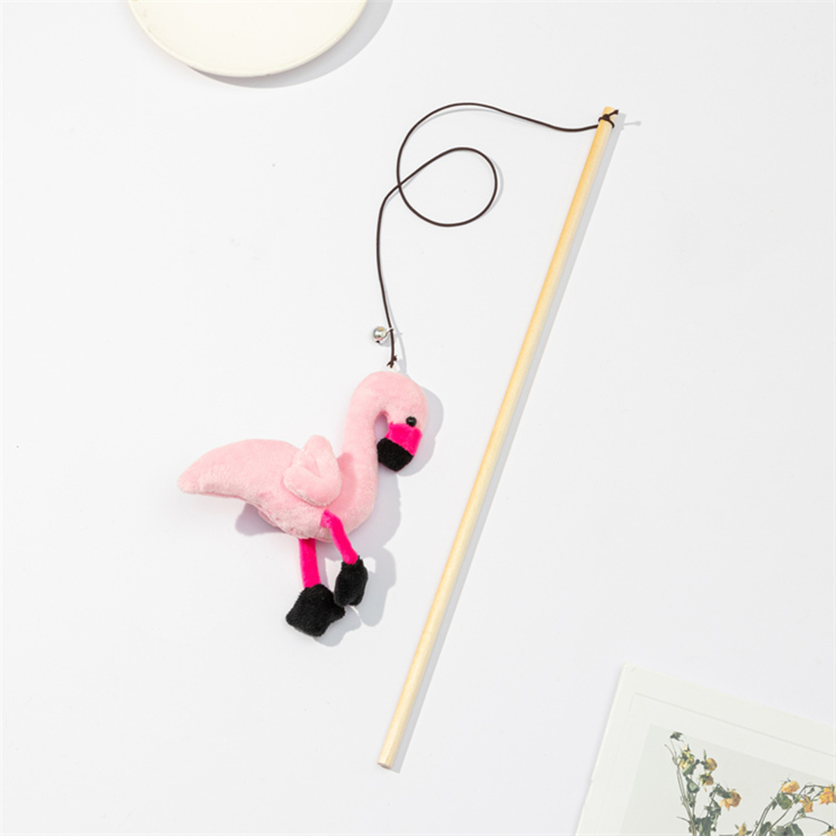 Cat Plush Flamingo Teaser Stick Perfect Indoor Play Toy - Temu United ...
