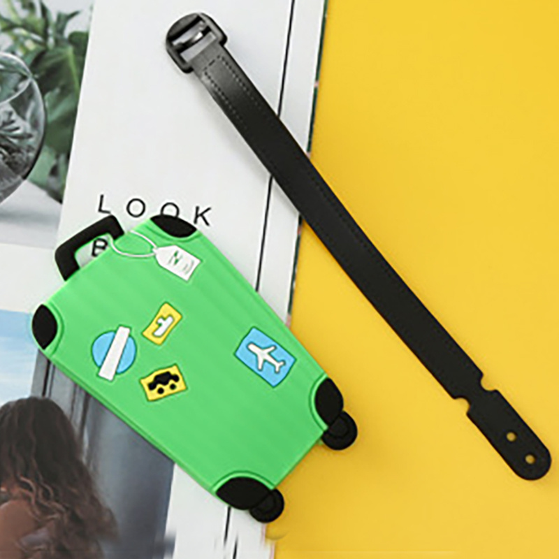 Pvc Luggage Name Tag Silicone Material Trolley Case Boarding - Temu ...