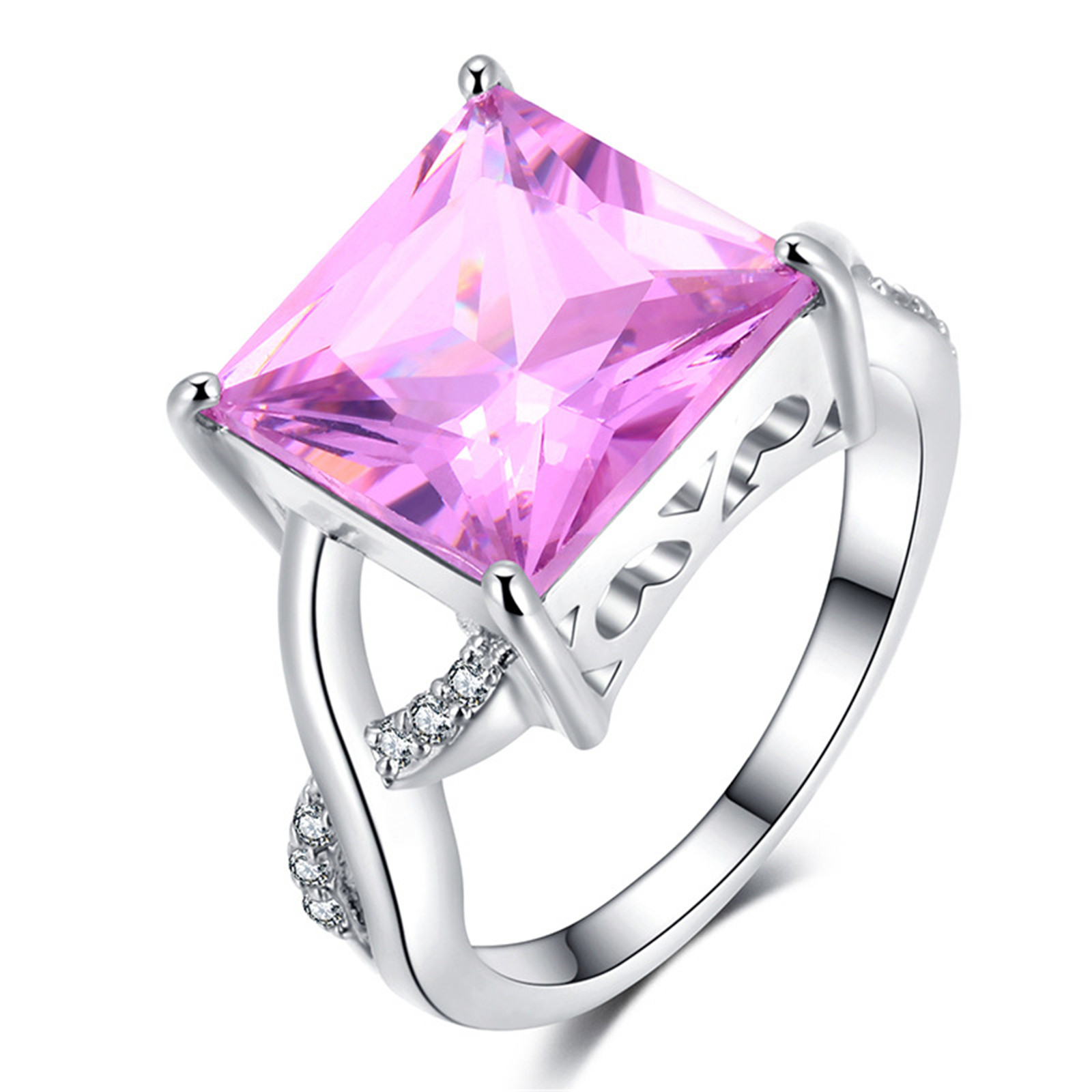 Anillo Damas Circón - Temu Spain