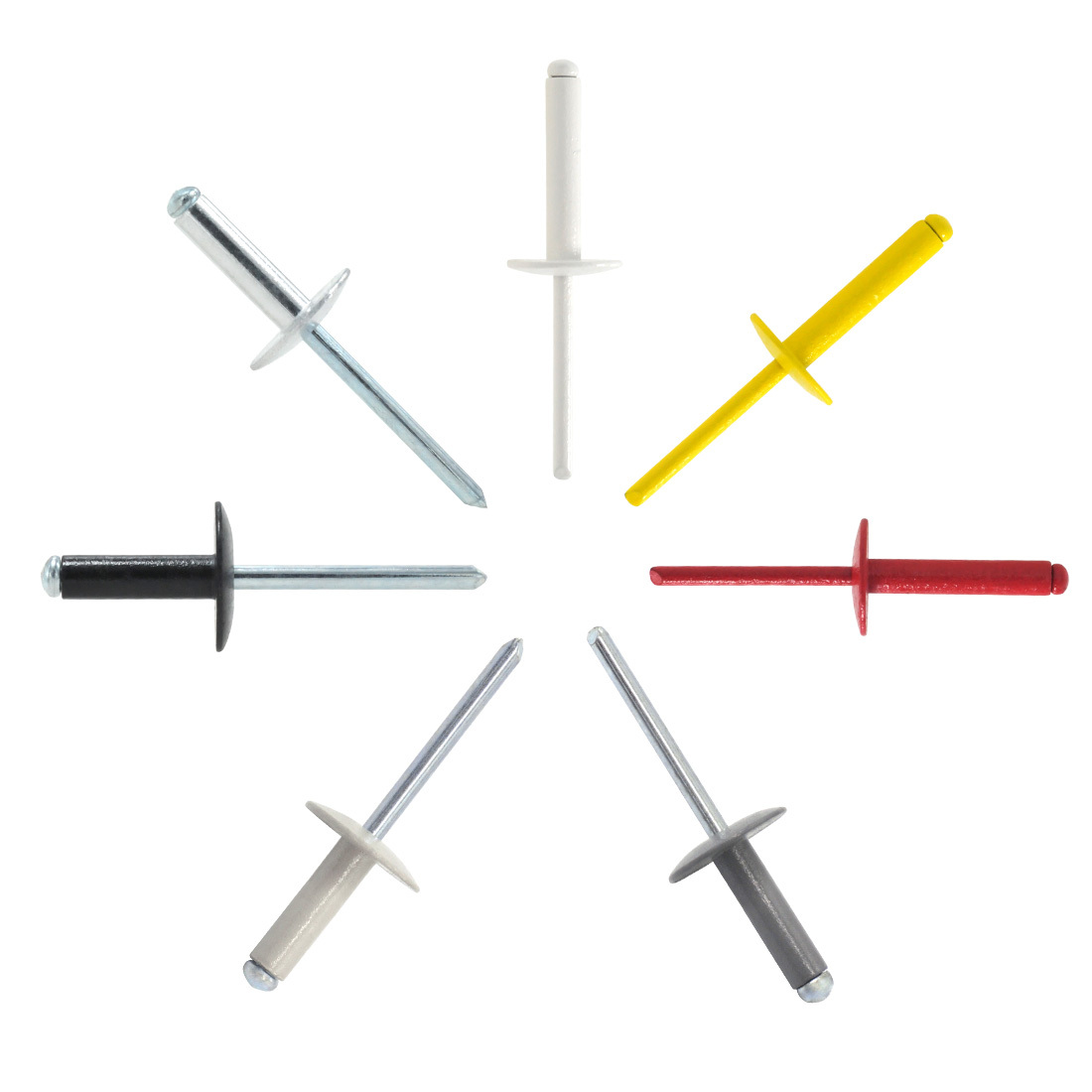 Large Flange Aluminum Blind Rivets With Multiple Color - Business ...