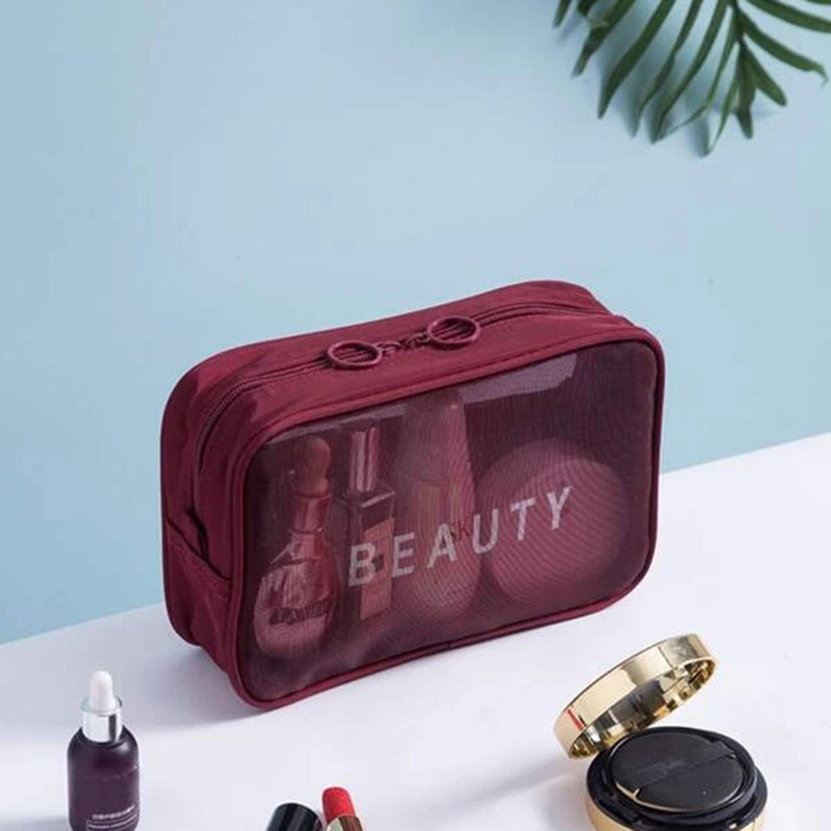 makeup bag cosmetic bag make bag toiletry bag make pouch bag - {region ...