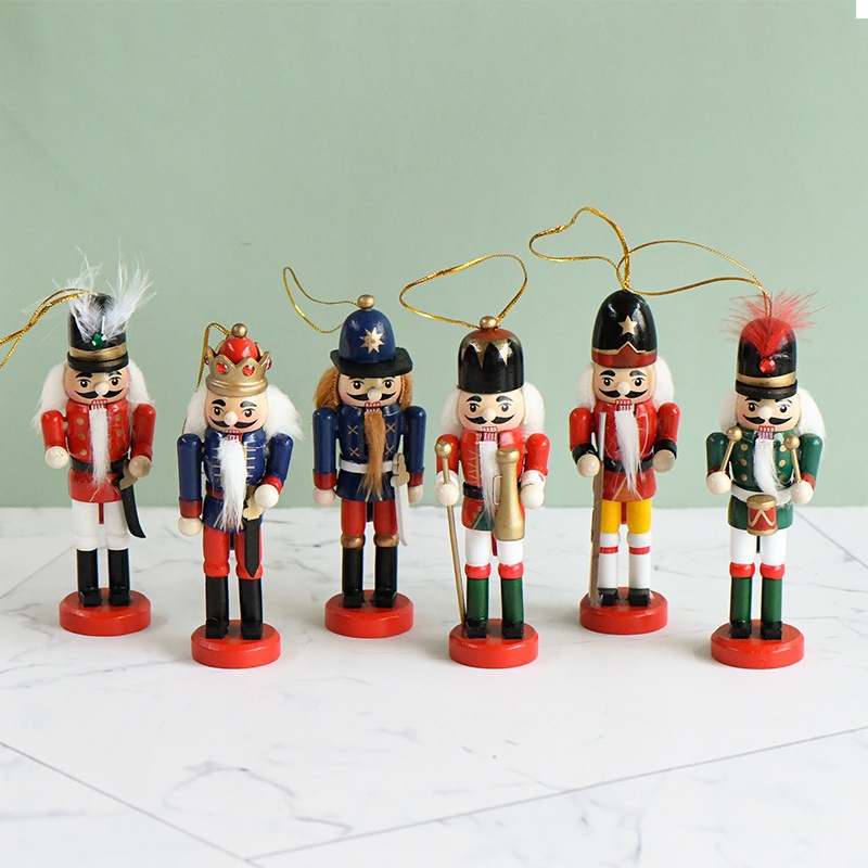 6pcs Christmas Nutcracker Ornament, Xmas Decoration, Nutcracker Figures ...
