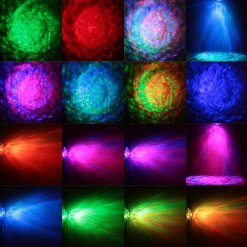 1pc Stage Spotlight Waves Projector Flash Sound Activation Remote ...